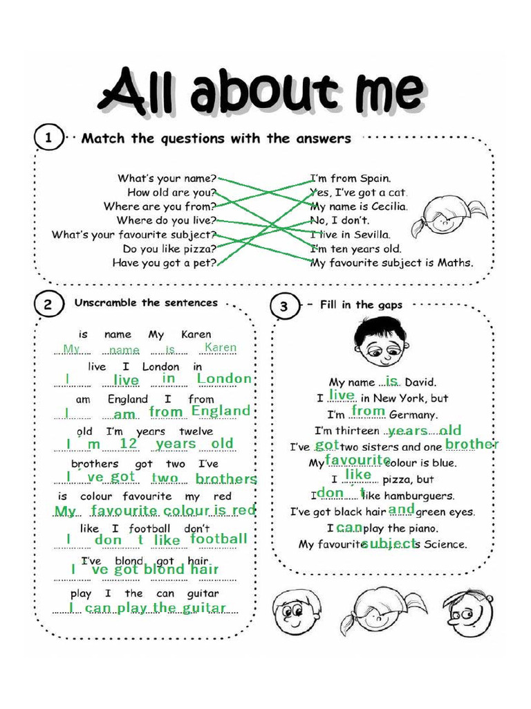 Corrección Trabajo Inglés 3º | PDF