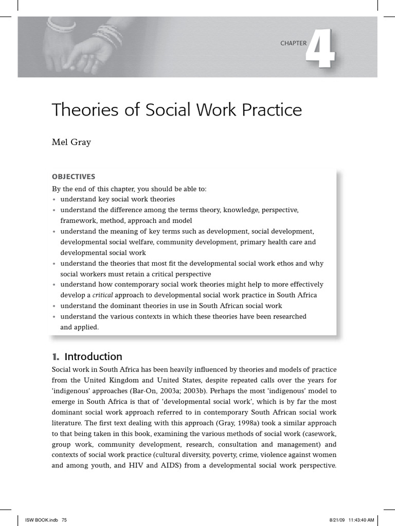 Key Theories in Developmental Social Work | PDF | Social Work | Welfare