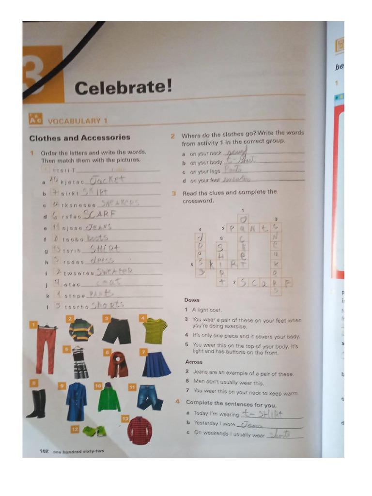 Workbook Unit 3 | PDF