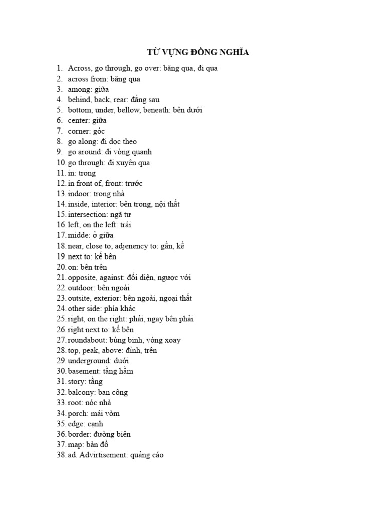 T V NG Đ NG Nghĩa | PDF