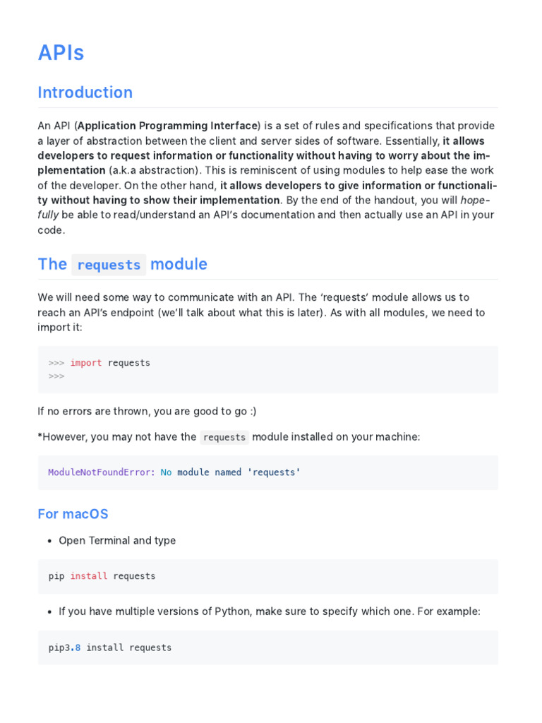 09 Api Handout Pdf Json Python Programming Language 