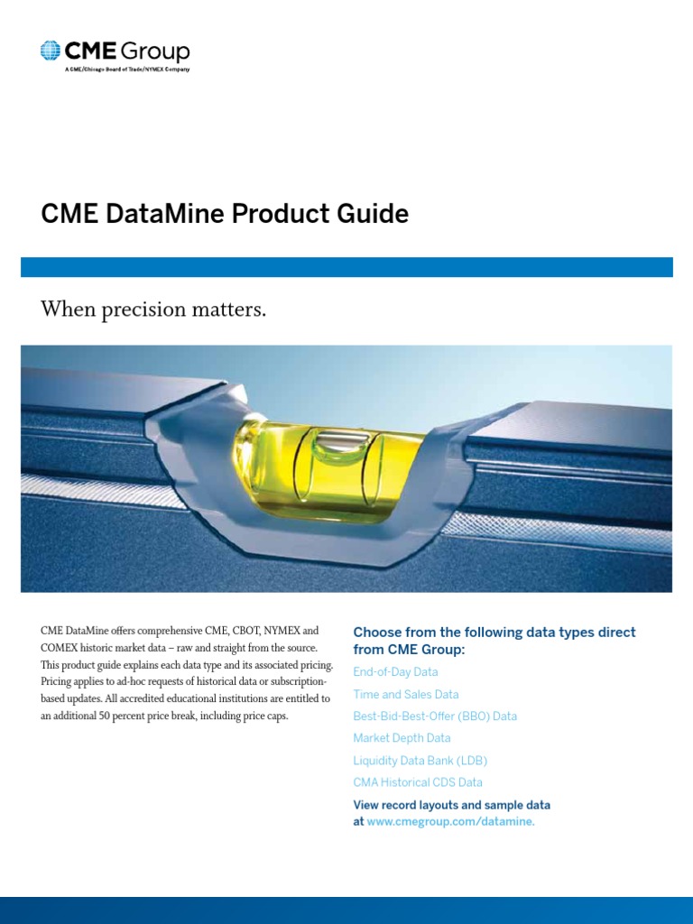 DataMine Product Guide | PDF | Chicago Mercantile Exchange | New York ...