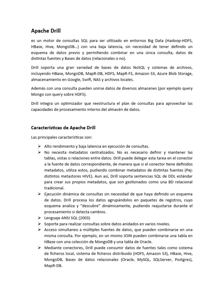 Apache Drill | PDF | Apache Hadoop | SQL