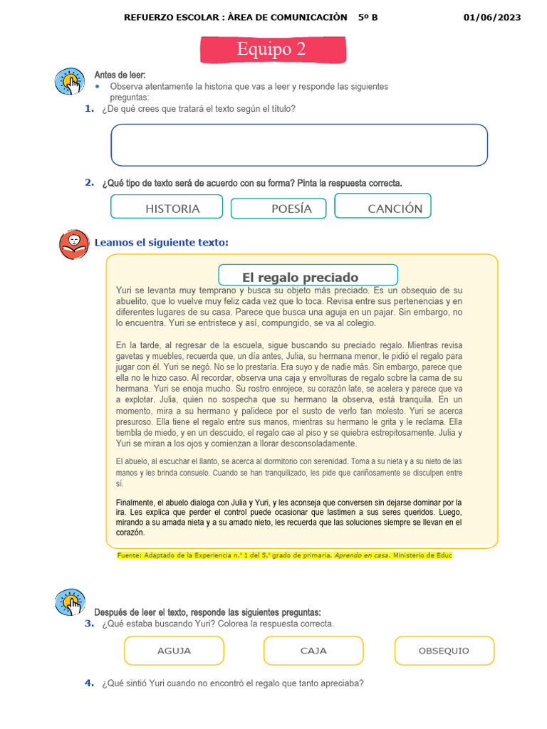 Refuerzo Equ 2 Comujueves 1 | PDF