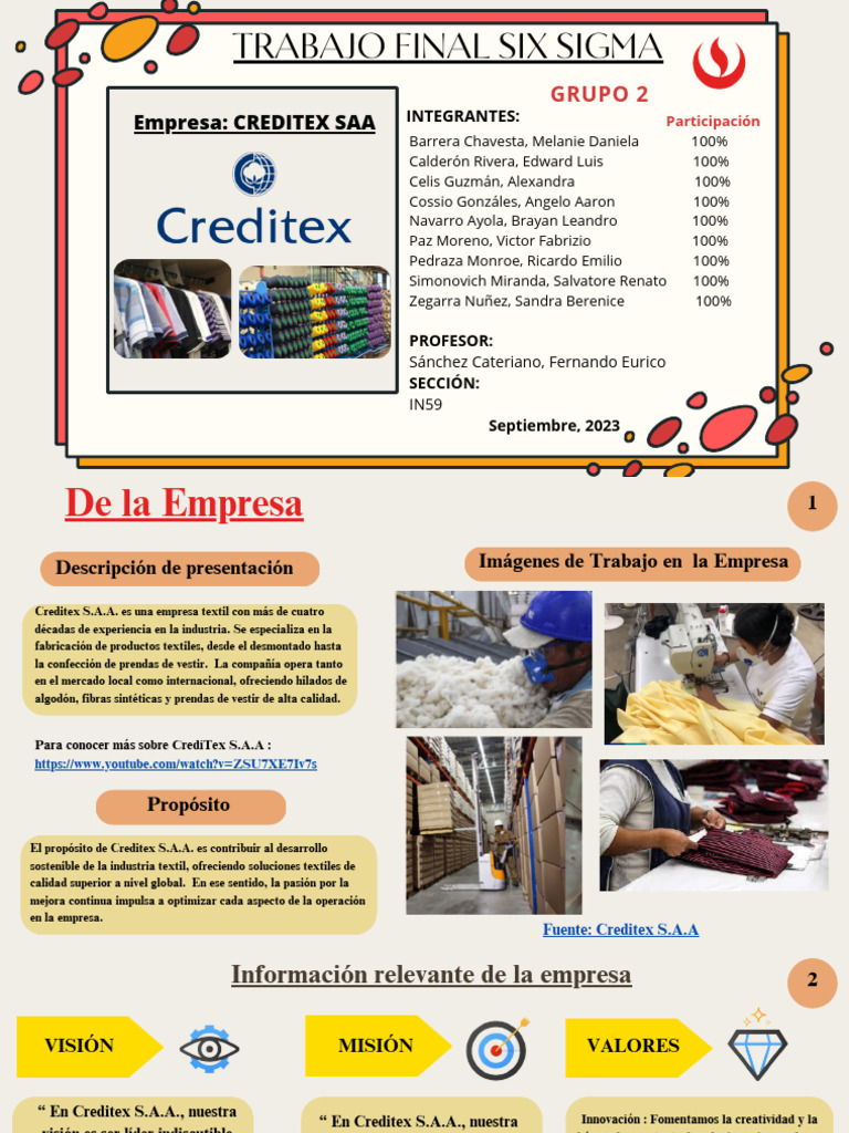 Informe sobre Creditex S.A.A. y Tomy Bahama | PDF | Textiles ...