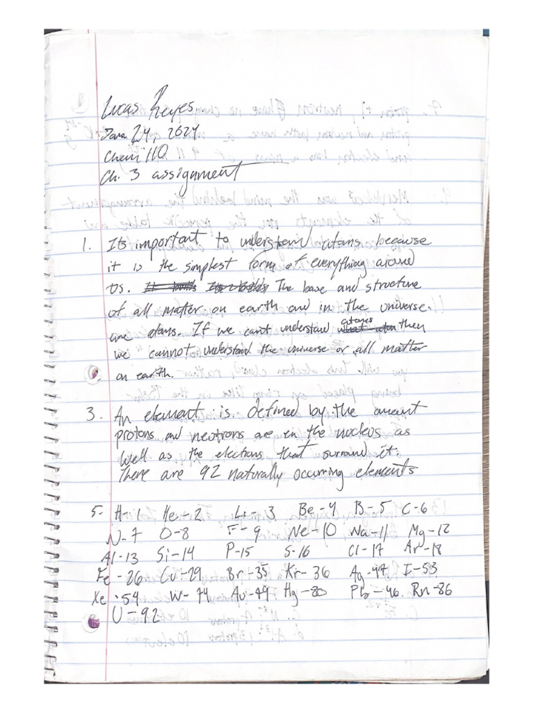 Ch. 3 Assignment | PDF