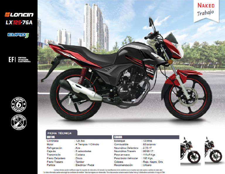 Ficha LX125-76A | PDF