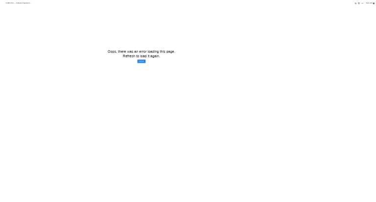 Software Engineering Error Page | PDF