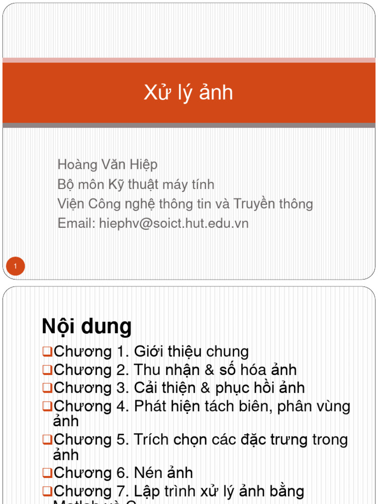 Hiephv - Digital Image Processing - Chapter 4 - 2. Phan Vung Anh - Thresholding | PDF