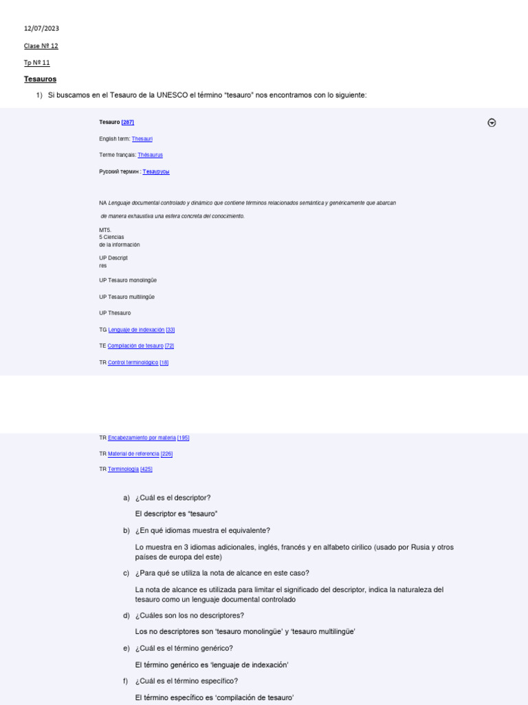 Clase #12 TP11 COMPLETO | PDF | Enseñando | Educación a distancia