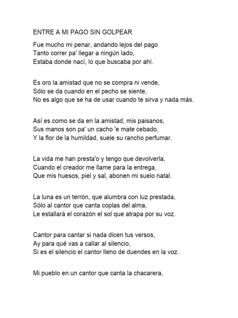 Entre A Mi Pago Sin Golpear | PDF