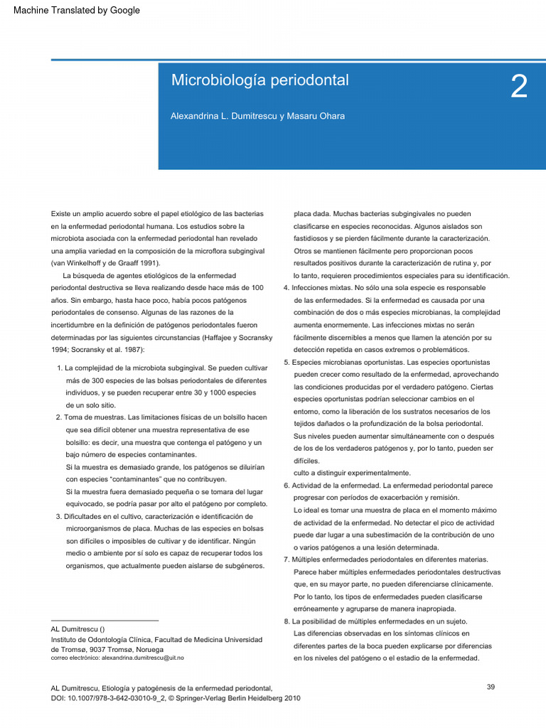 Periodontal microbiology ch 3 | PDF | Patógeno | Infección