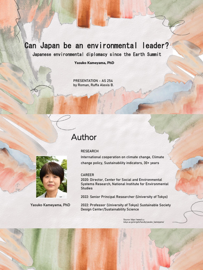 Report by Roman - Can Japan Be An Environmental Leader | Download Free ...