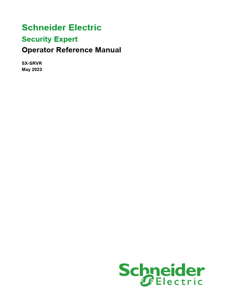 SX-SRVR Security Expert - Operator Reference Guide | PDF | Login | Password
