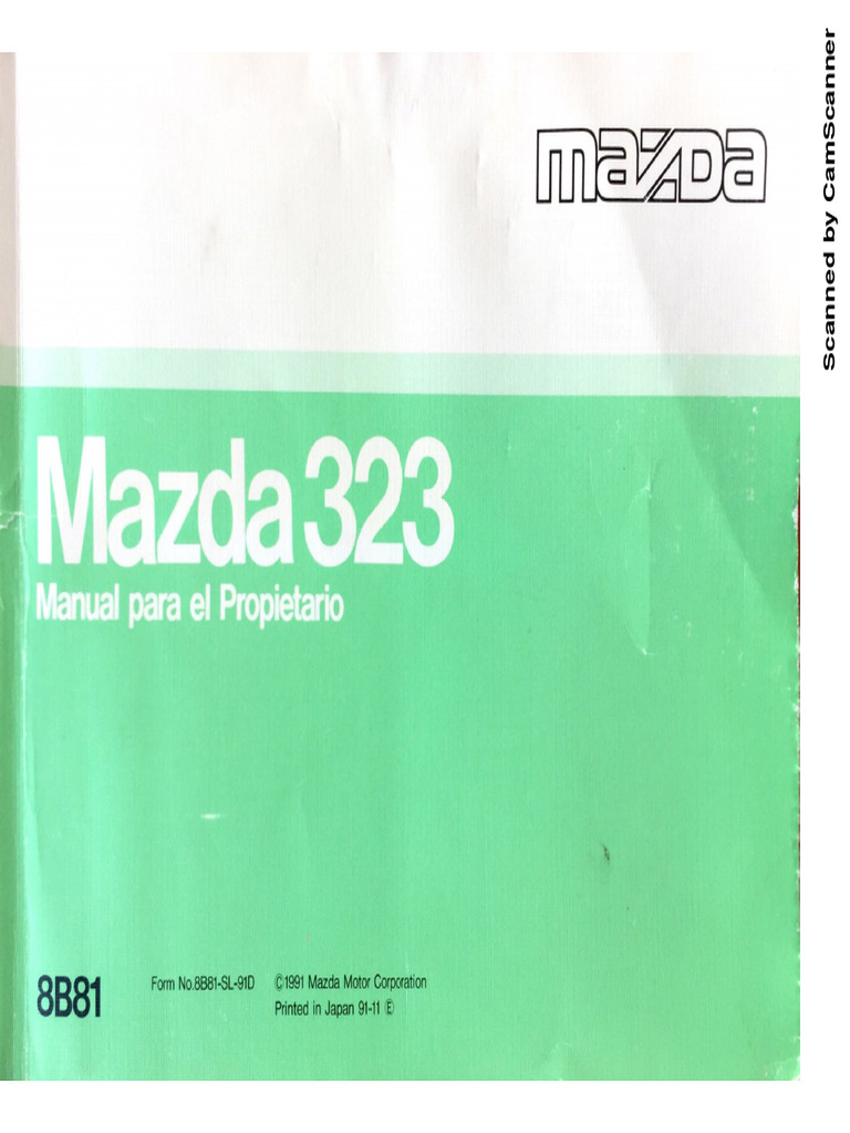 1991-mazda-323-ii-bg-manual-para-el-propietario | PDF