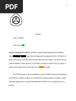 SCP-039: Keter-Class Parasite Overview | PDF | Science & Mathematics ...