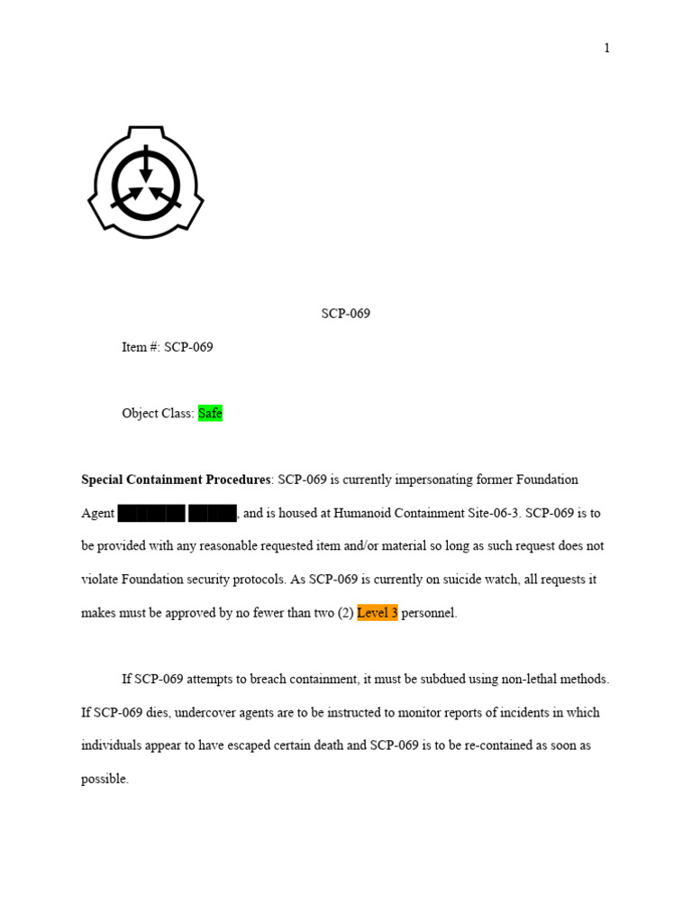 SCP 069 | Download Free PDF | Firefighter