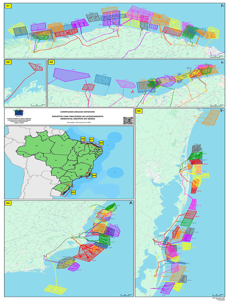 Mapa Eolicas Offshore Ibama | PDF | Energia eólica | Ferimento
