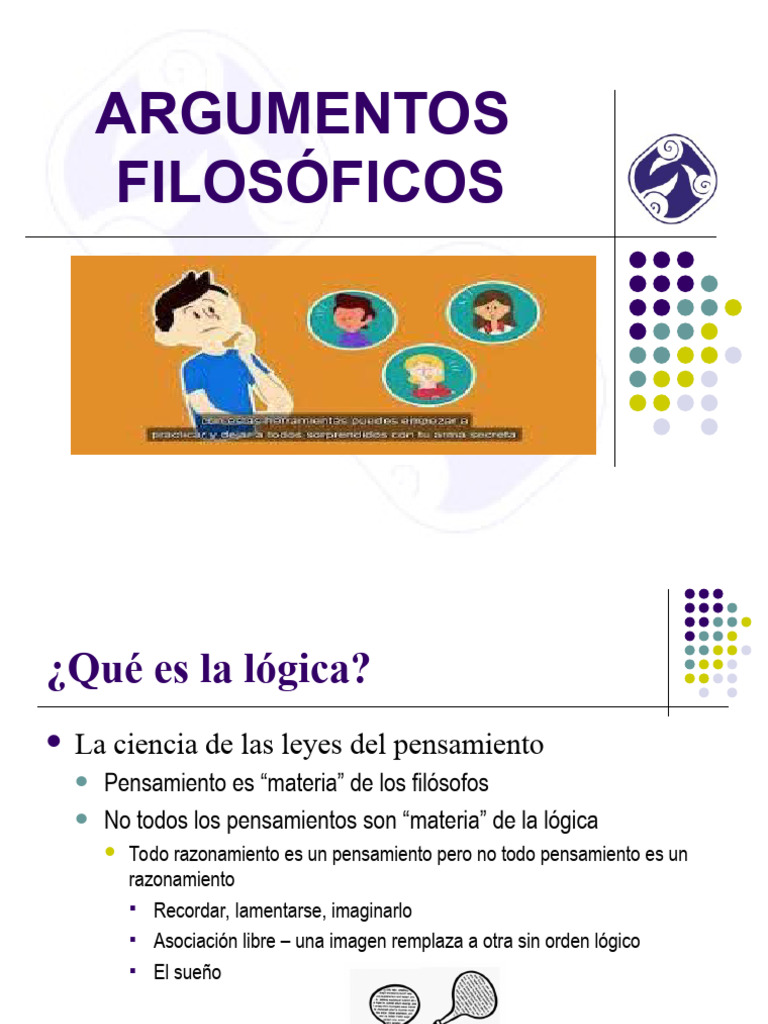 Argumentos Filosóficos | PDF | Pensamiento | Lógica