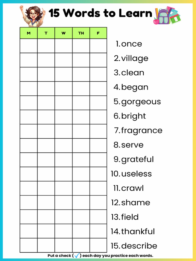 Grade 2-3 240 Words To Learn | PDF