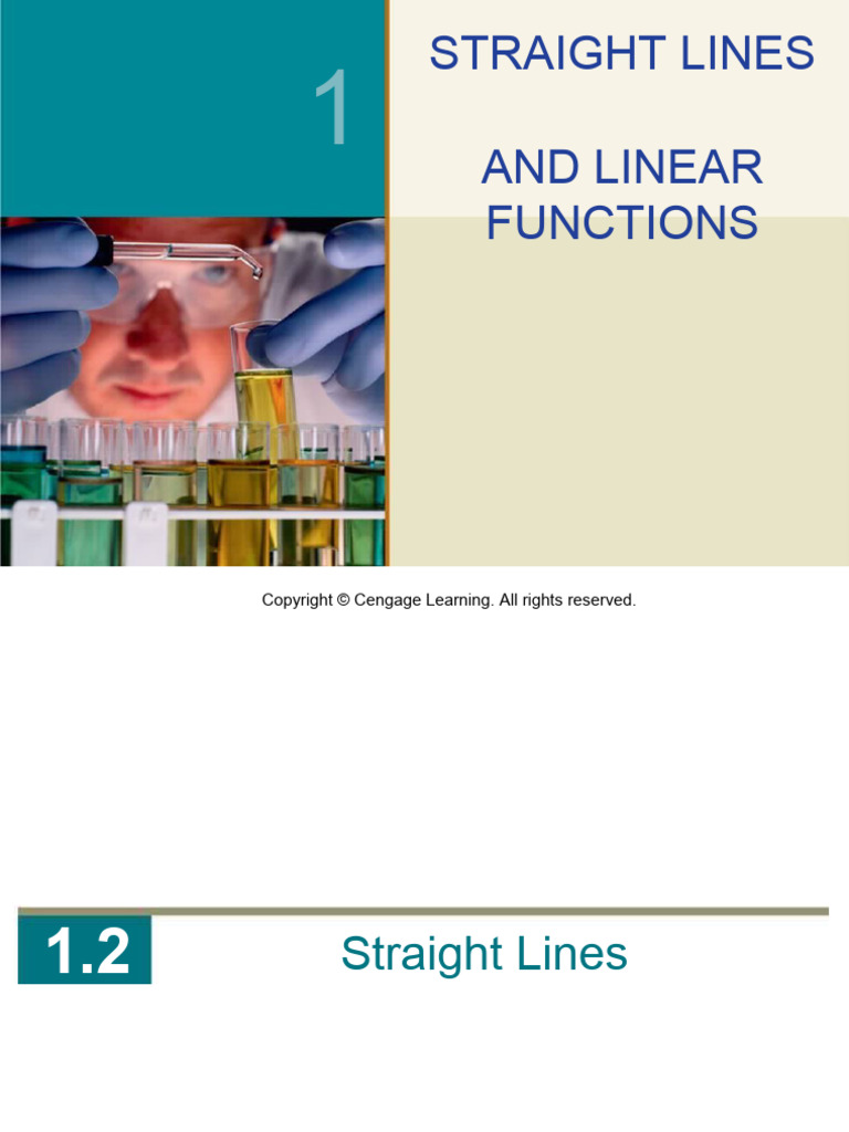 01 02 Linear Functions Straight Lines | PDF | Depreciation | Line ...