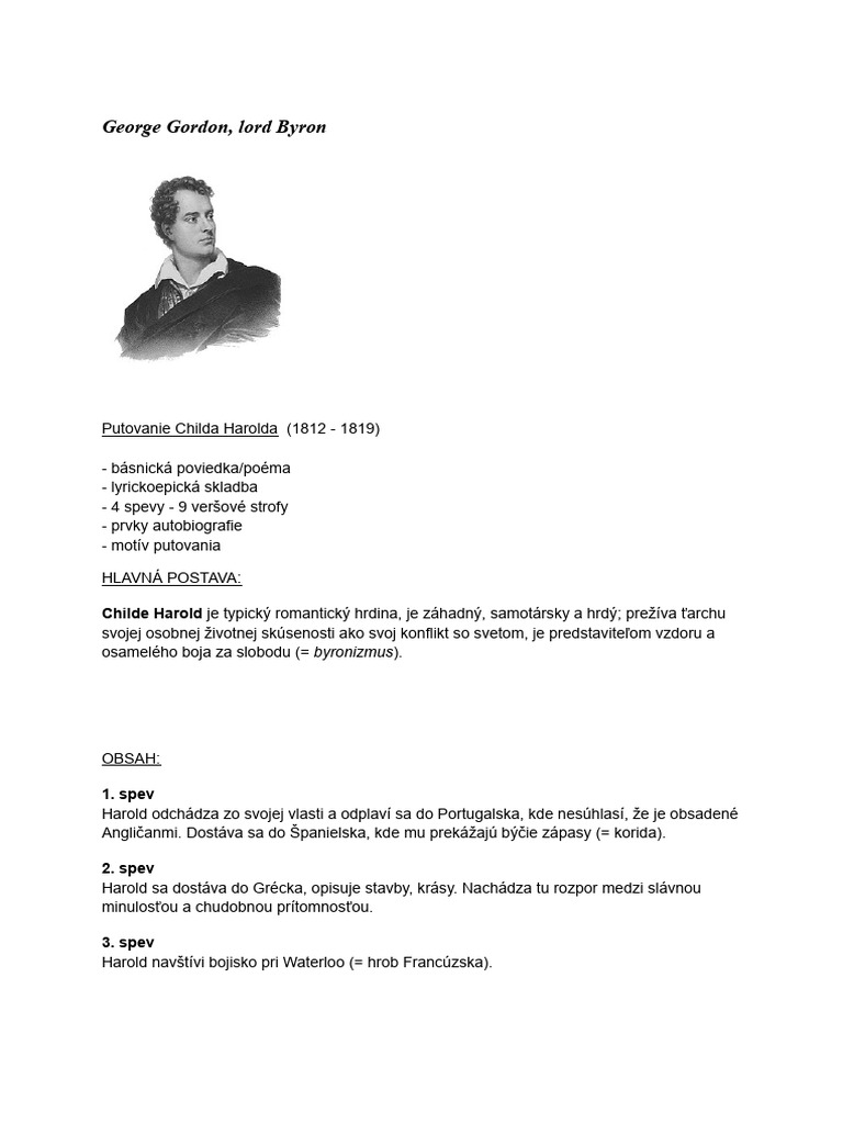 George Gordon Lord, Byron | PDF