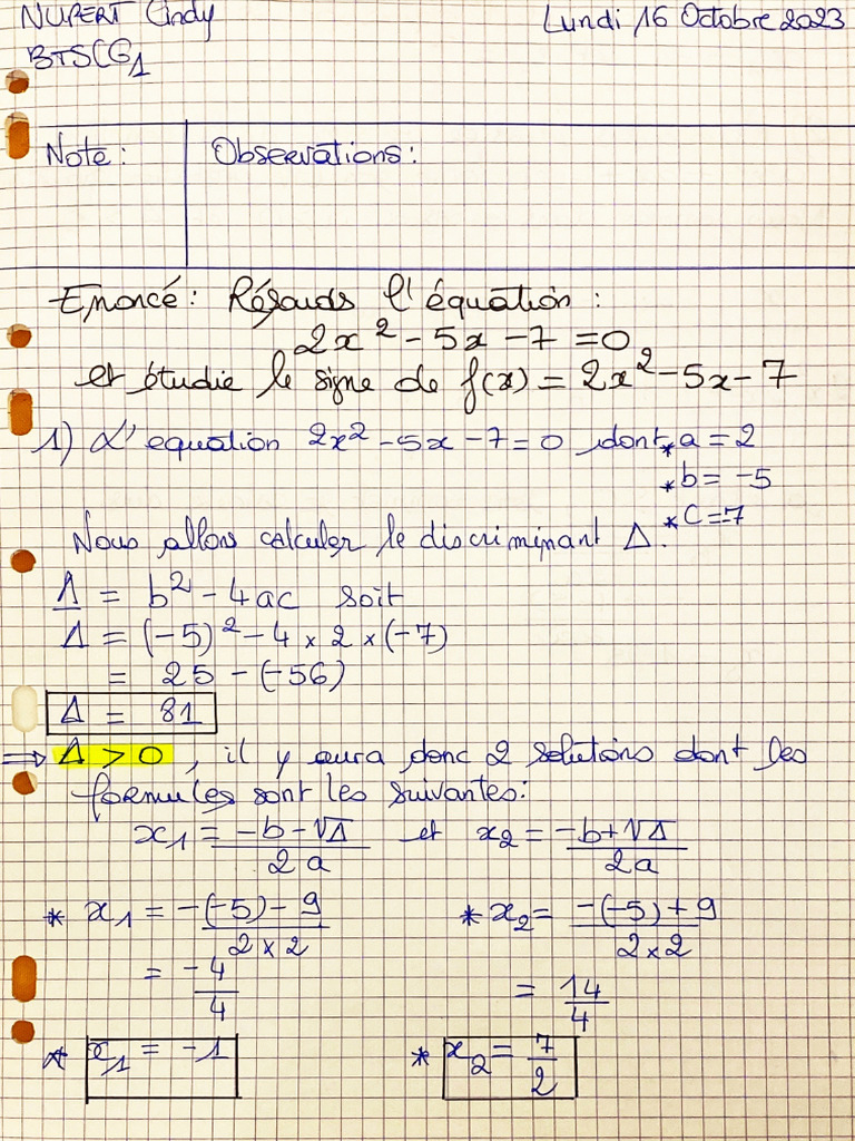 devoir maison math appliquées | PDF