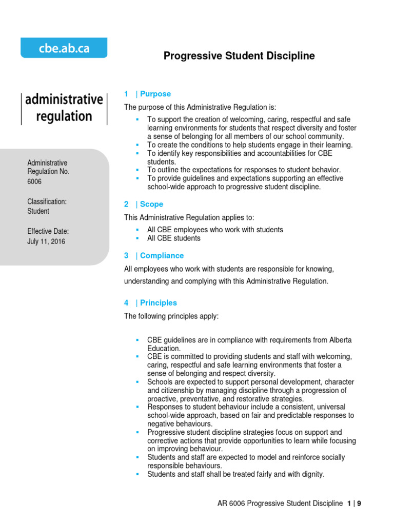Progressive Student Discipline | PDF | Disciplines | Teachers