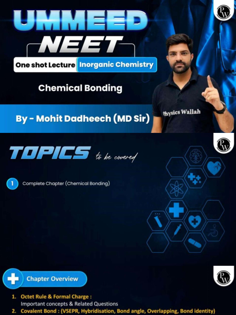 Chemical Bonding - Class Notes - Ummeed NEET 2024 | PDF
