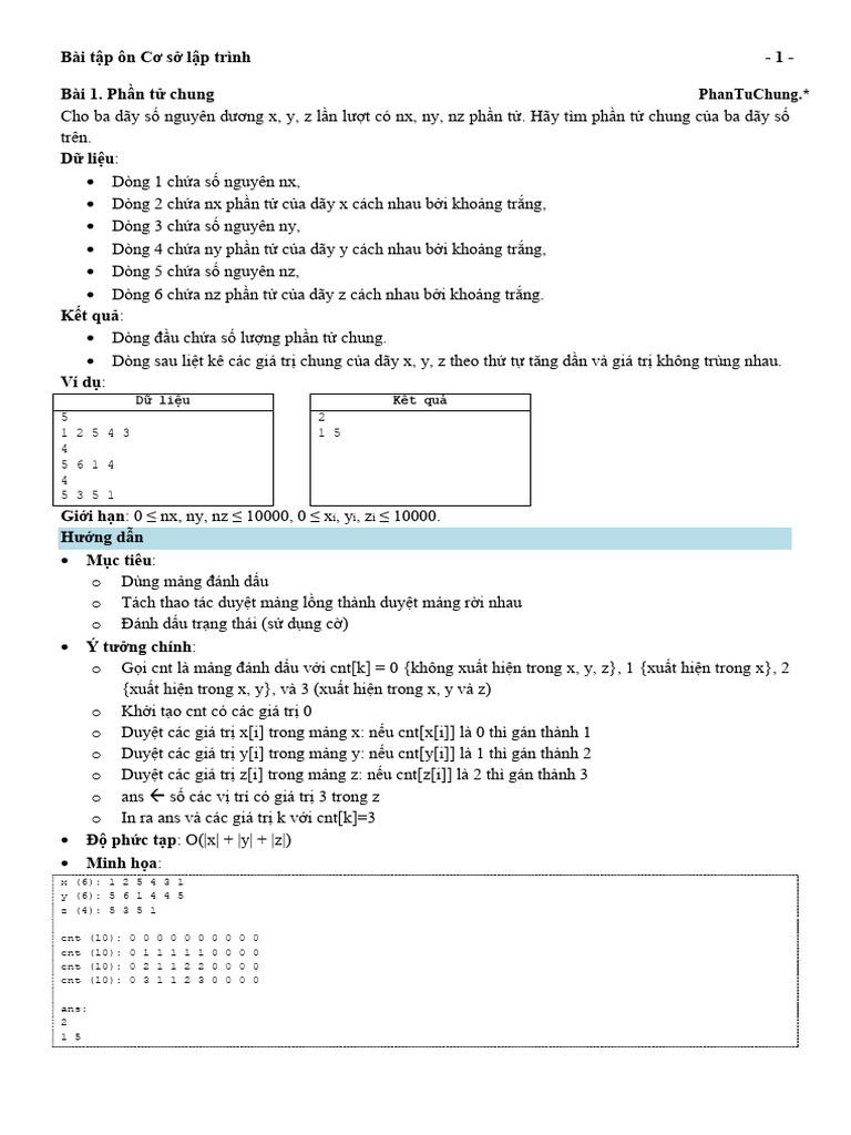 08 Lap trinh co ban - On tap 1 (HD) | PDF