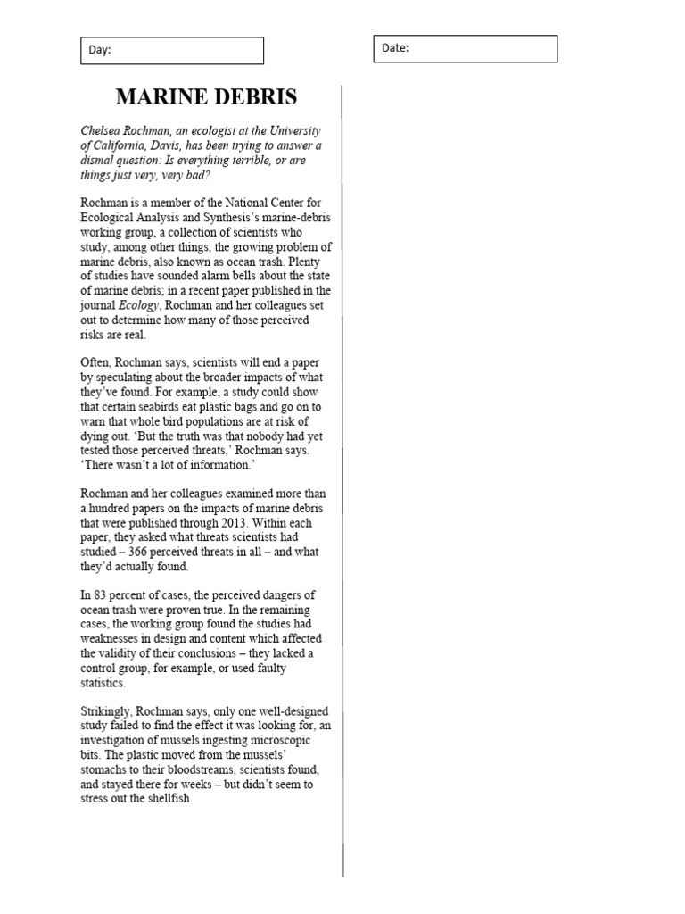 Marine Debris | PDF | Physical Geography | Natural Environment