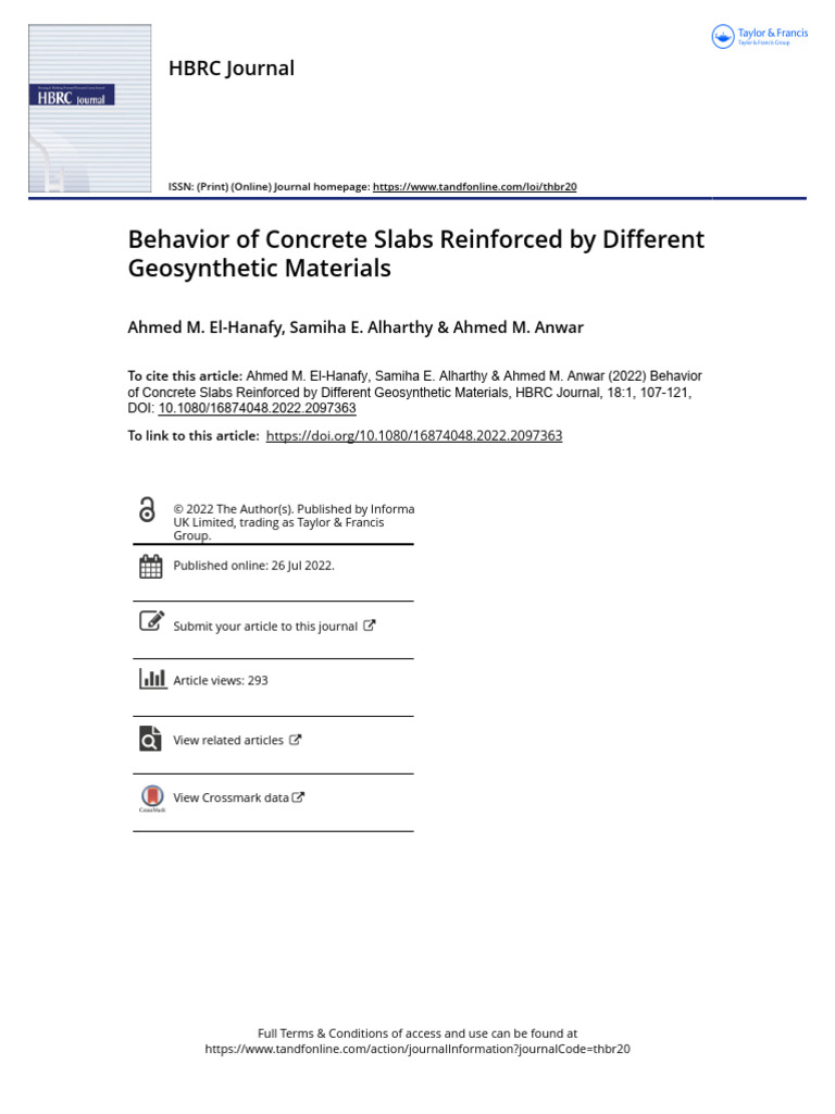 Behavior of Concrete Slabs Reinforced by Different | PDF | Fracture ...