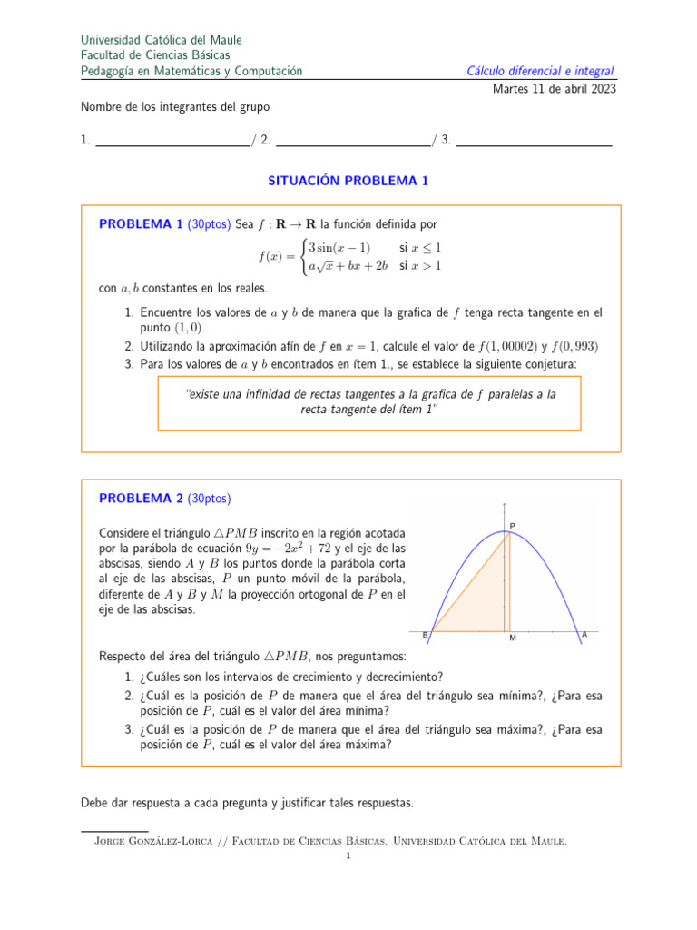 Problemas de Cálculo Diferencial e Integral | PDF | Integral | Derivado