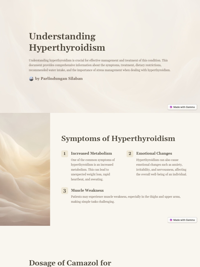 Understanding Hyperthyroidism | PDF | Hyperthyroidism | Chemistry