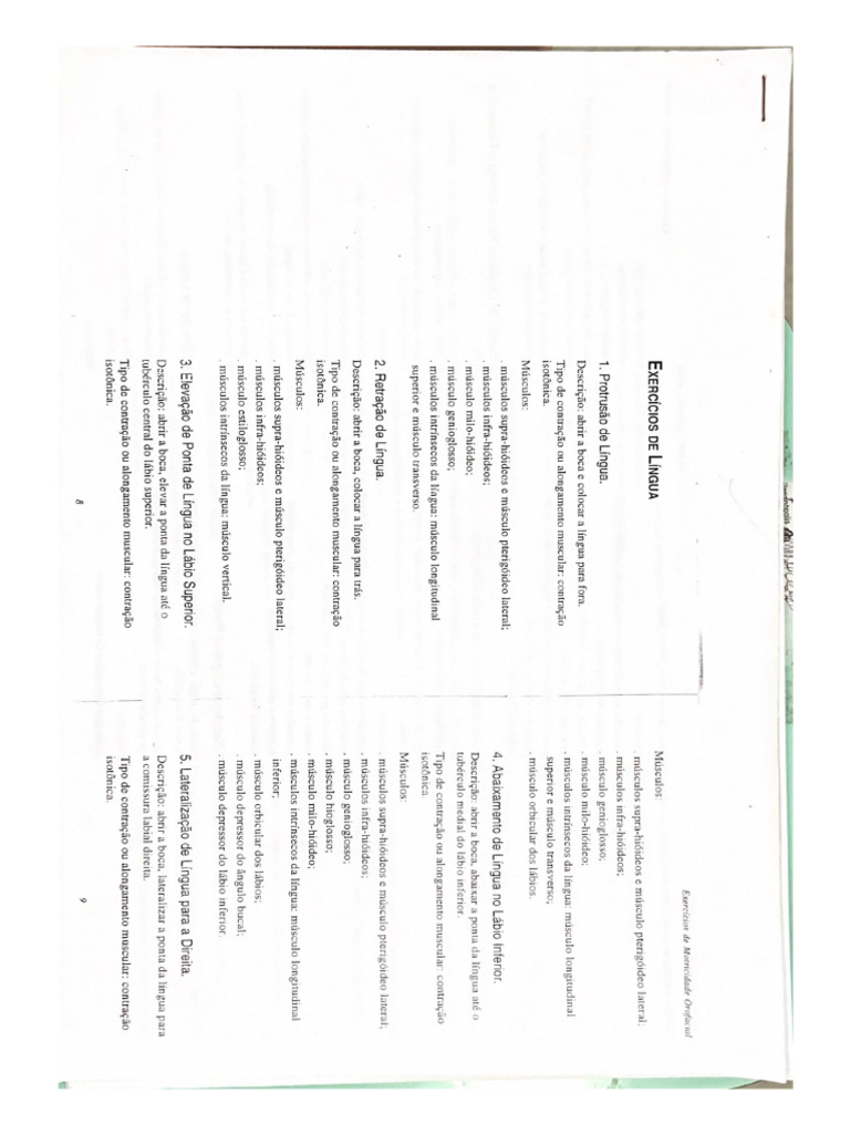 Protrusão de Língua. | PDF