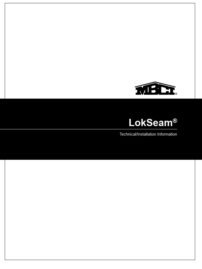 LokSeam Manual - 2019 | PDF | Roof | Building Insulation