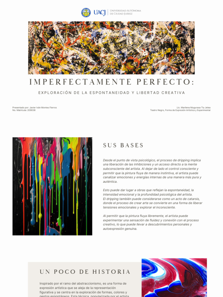 Presentación Técnica Dripping | PDF | Las artes