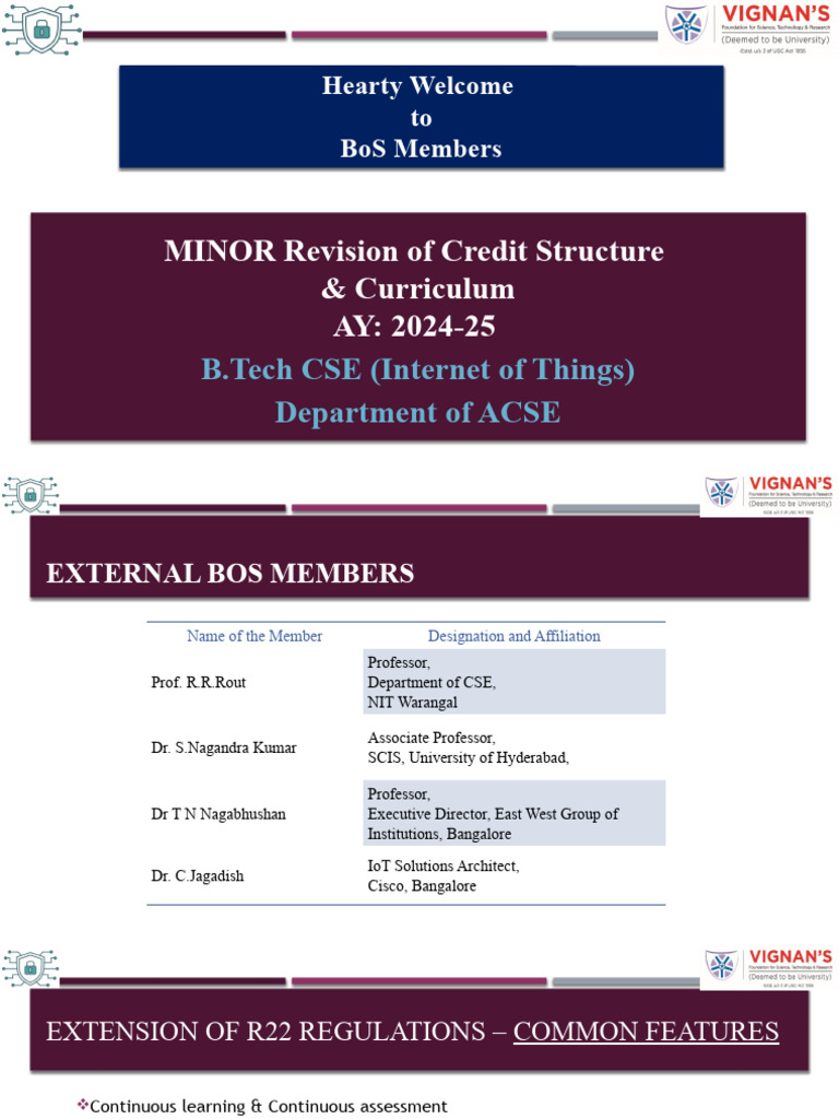 Revision of Credit Structure - R24 (IoT) | PDF | Internet Of Things ...