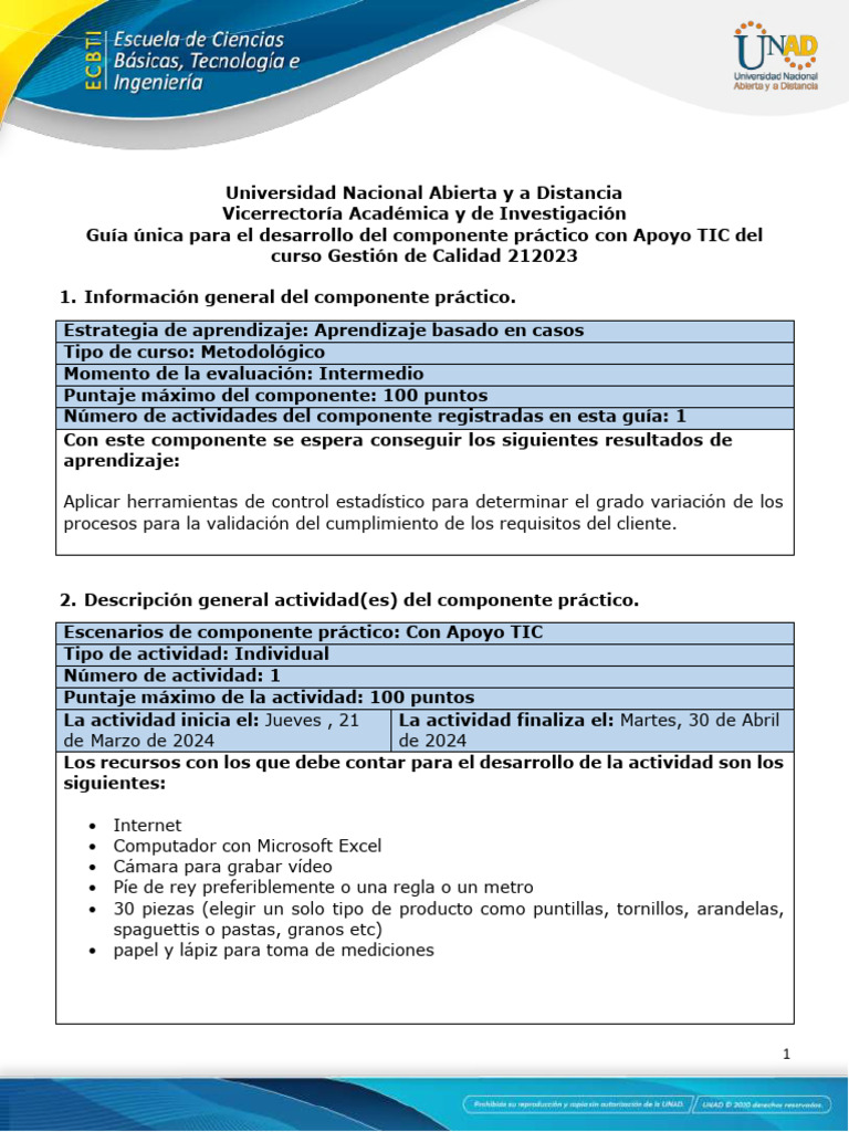 Guía para El Desarrollo Del Componente Práctico Virtual - Caso 3 | PDF ...