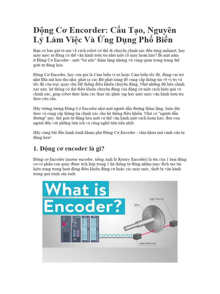 Đ NG Cơ Encorder | PDF