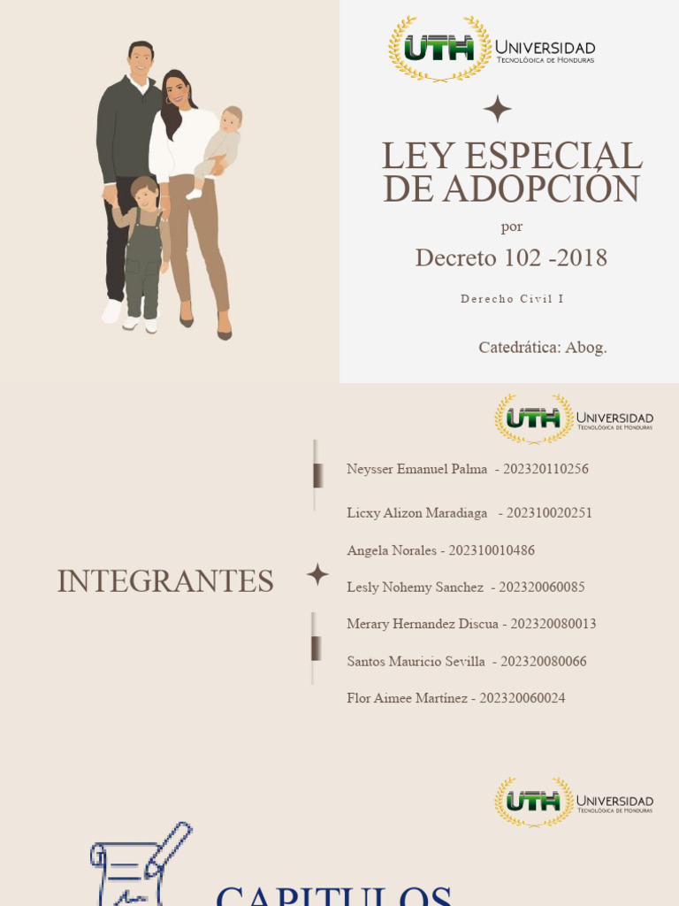Ley Especial de Adopciones (2) | PDF | Adopción | Gobierno