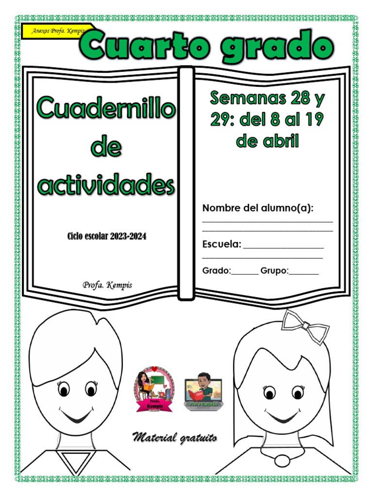 4° S28 y 29 Cuadernillo de Actividades (Anexos) Profa Kempis | PDF | Eclipse | Luna