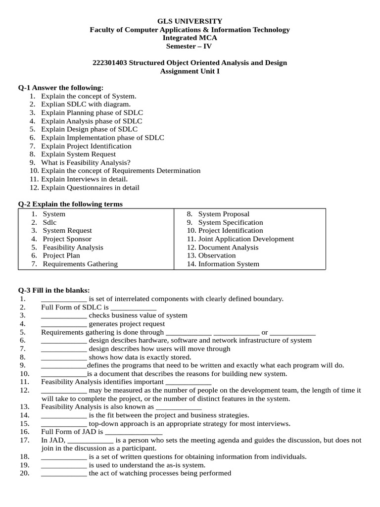 SYSTEM OBJECT ORIENED ANALYSIS AND DESIGN | PDF | System | Software Engineering