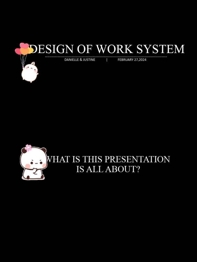 Design of Work System | PDF