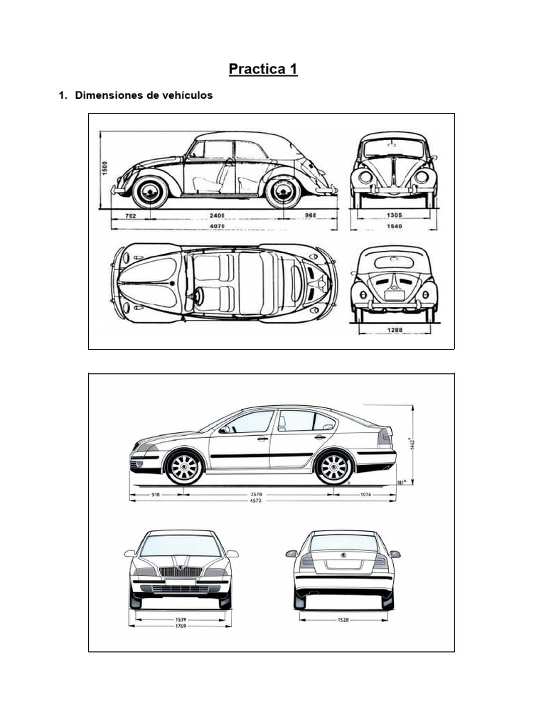 Dimensiones de los vehiculos | PDF