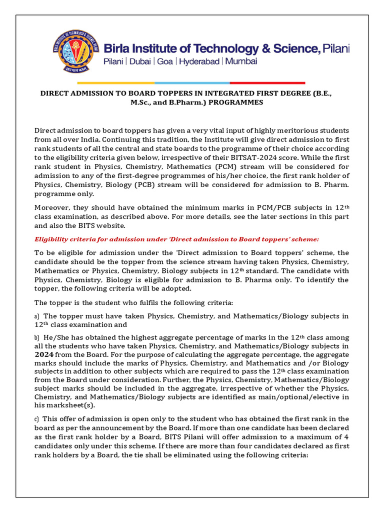 Board Toppers Admissions | PDF | University And College Admission