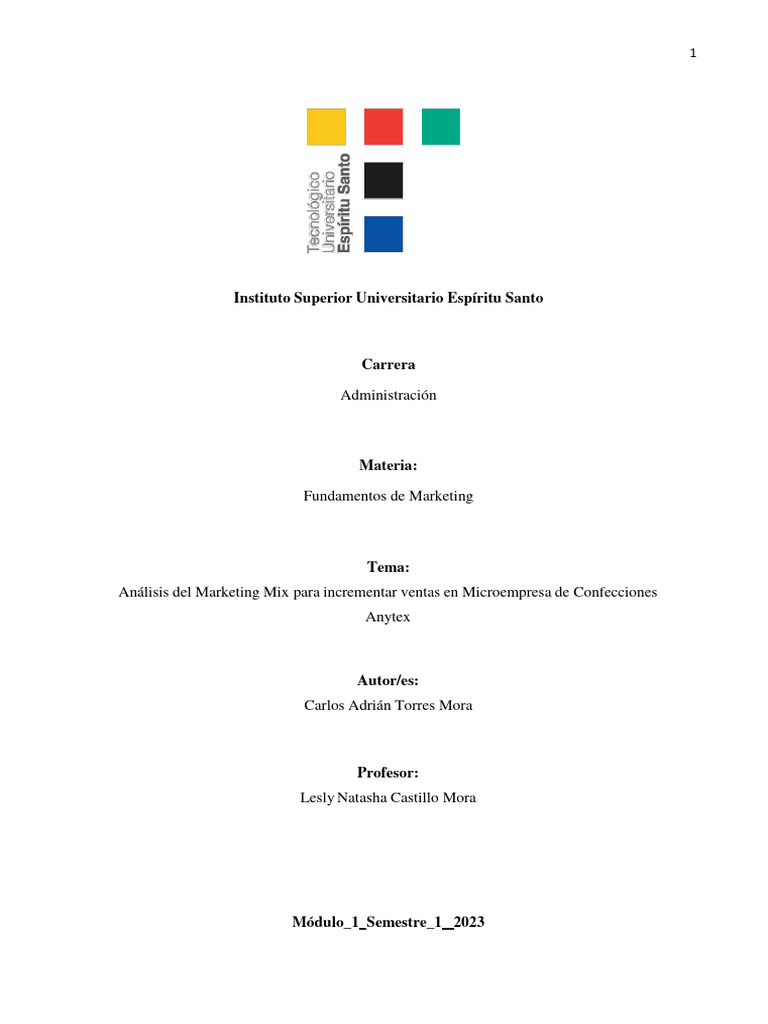 Mark Act Exp 4 Corregido | PDF | Marketing | Business