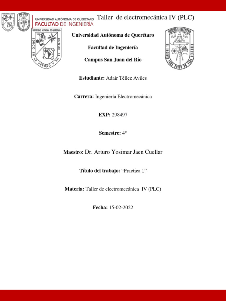 Practica 1 | PDF | Controlador lógico programable | Software