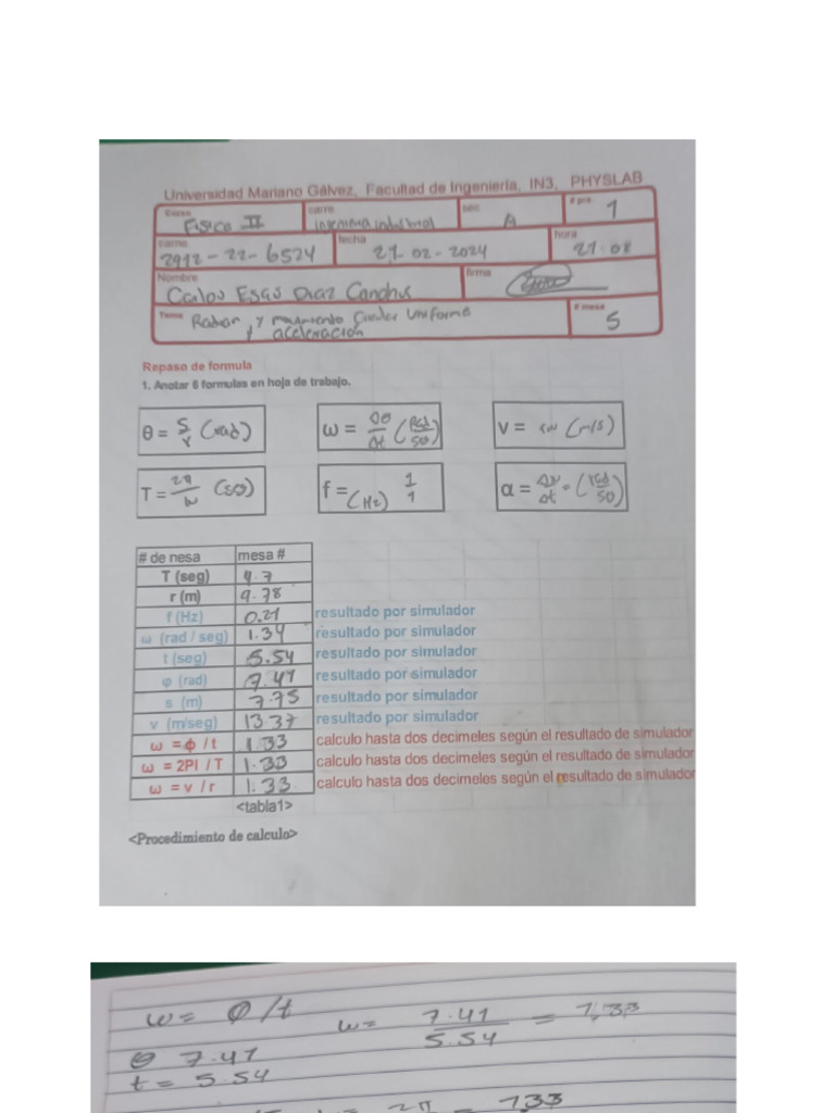 Informe #1 Fisica II | PDF