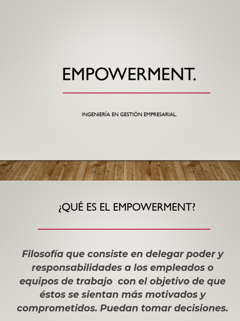 Liderazgo y Empowerment en Empresas | PDF | Liderazgo | Motivación